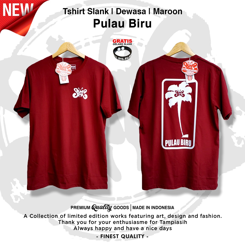 Jual PULAU BIRU MAROON - LENGAN PENDEK - 100% ORIGINAL MADE IN SLANKERS ...