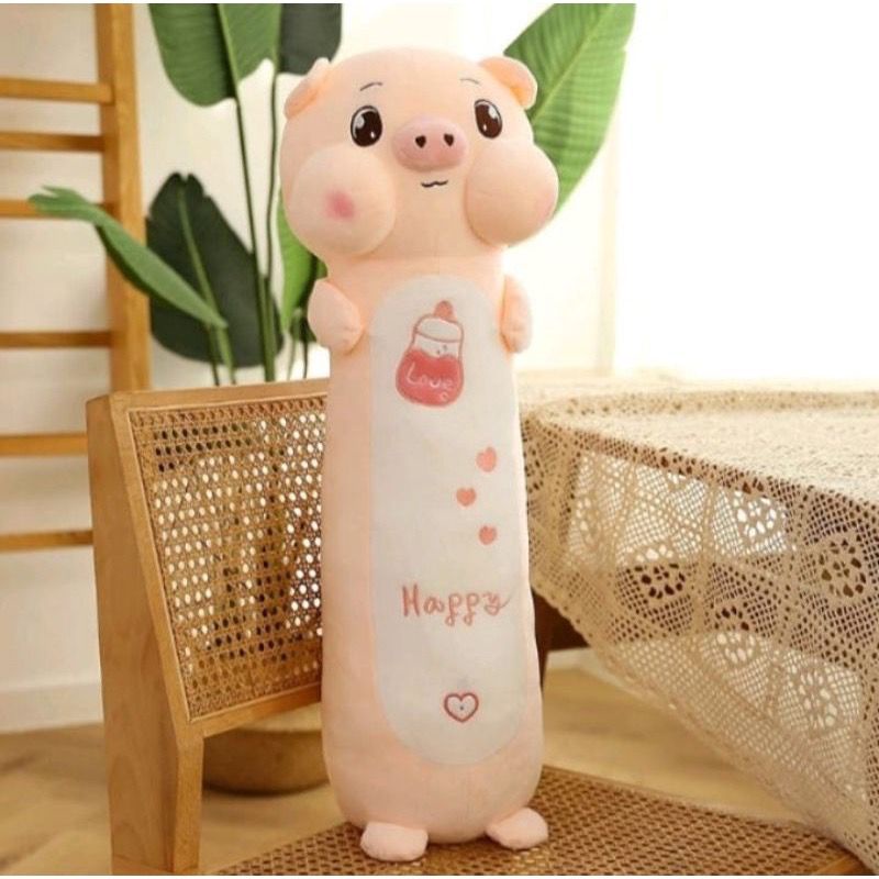Jual Boneka babi guling imut 50+++cm pink dan cokelat High Quality ...