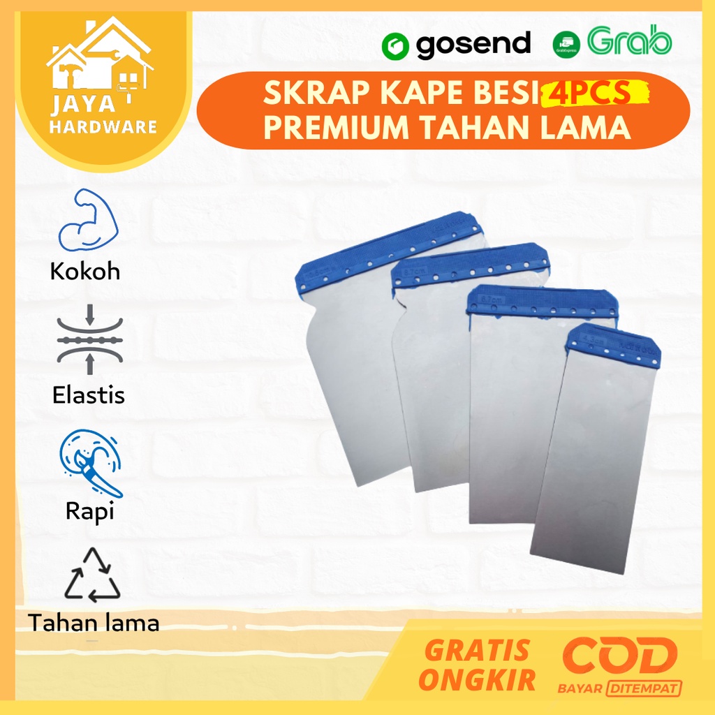 Jual SET 4PCS Scraper Scrapper Kape Kapi Skrap Sekrap Dempul Kompon PVC ...