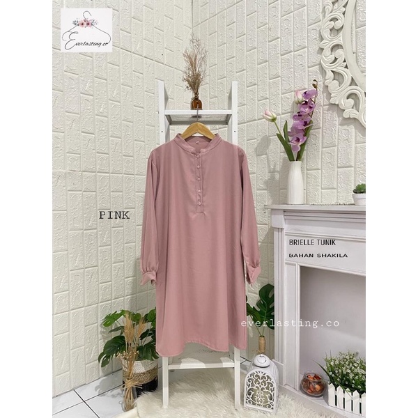 Jual TUNIK BRIELLE /ATASAN WANITA/BAHAN SHAKILA JUMBO LD 100,LD 110,LD 120,LD126Cm | Shopee ...