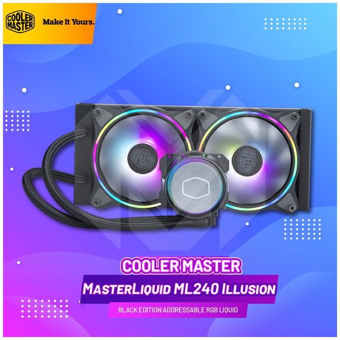 Jual Cooler Master MasterLiquid ML240 Illusion Black Edition ARGB ...