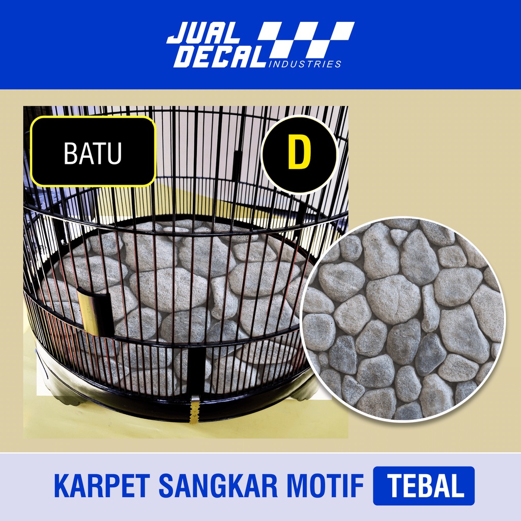 Jual Motif BATU KAYU - Alas Lantai Sangkar Karpet Perlak Kandang Burung ...