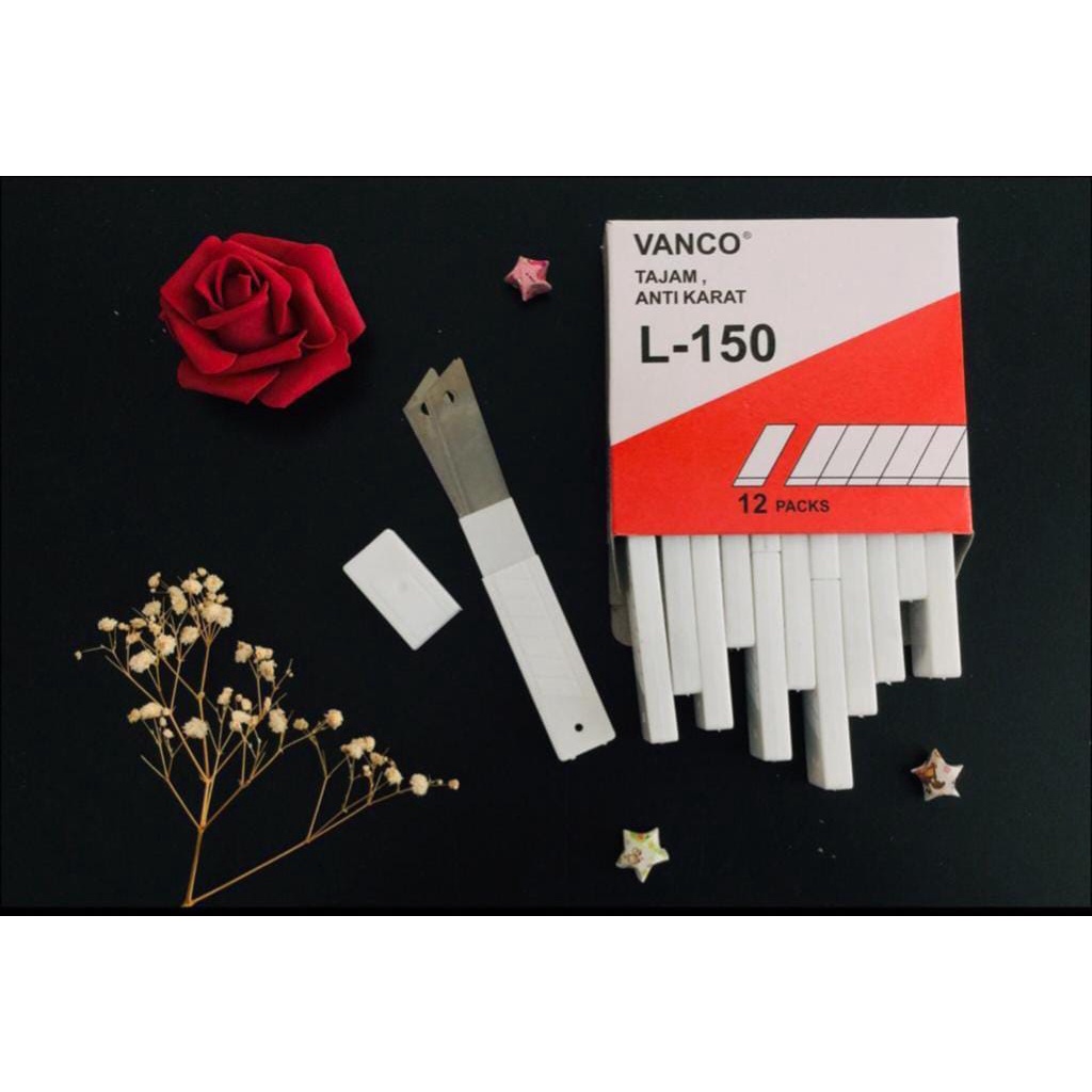 Jual ISI CUTTER BESAR VANCO L-150 (1 PACK ISI 5 PISAU) | Shopee Indonesia