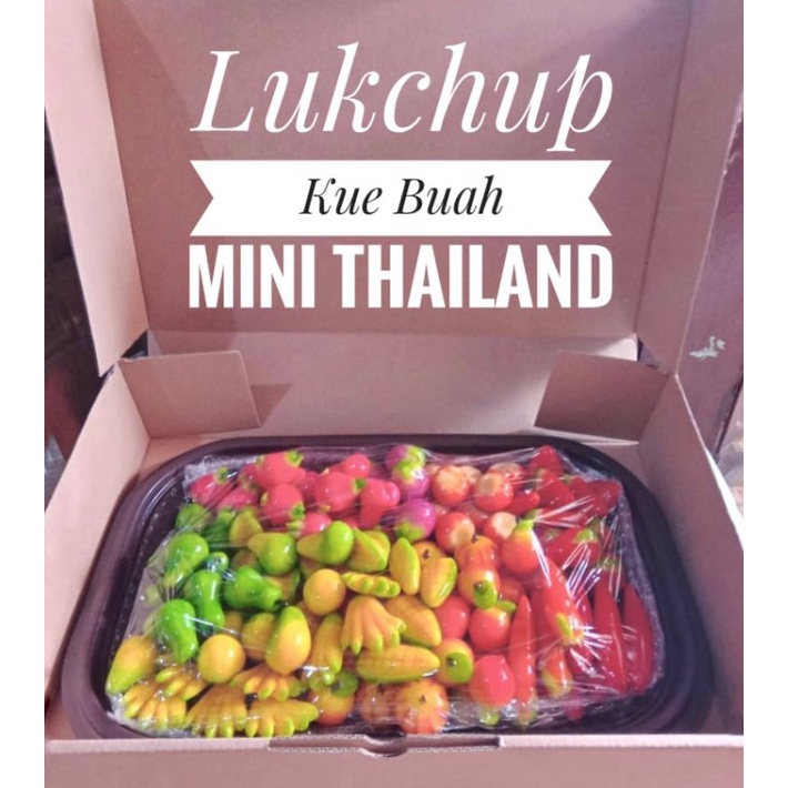 Jual Lukchup Look Choup isi 100 Kue Buah Mini Thailand Dessert Kue buah ...