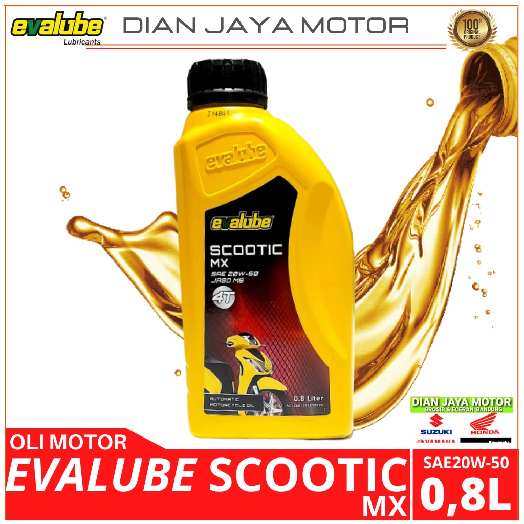 Jual EVALUBE MATIC SAE 20W-50 800 ML OLI MESIN EVALUBE MATIC 0,8 L ...