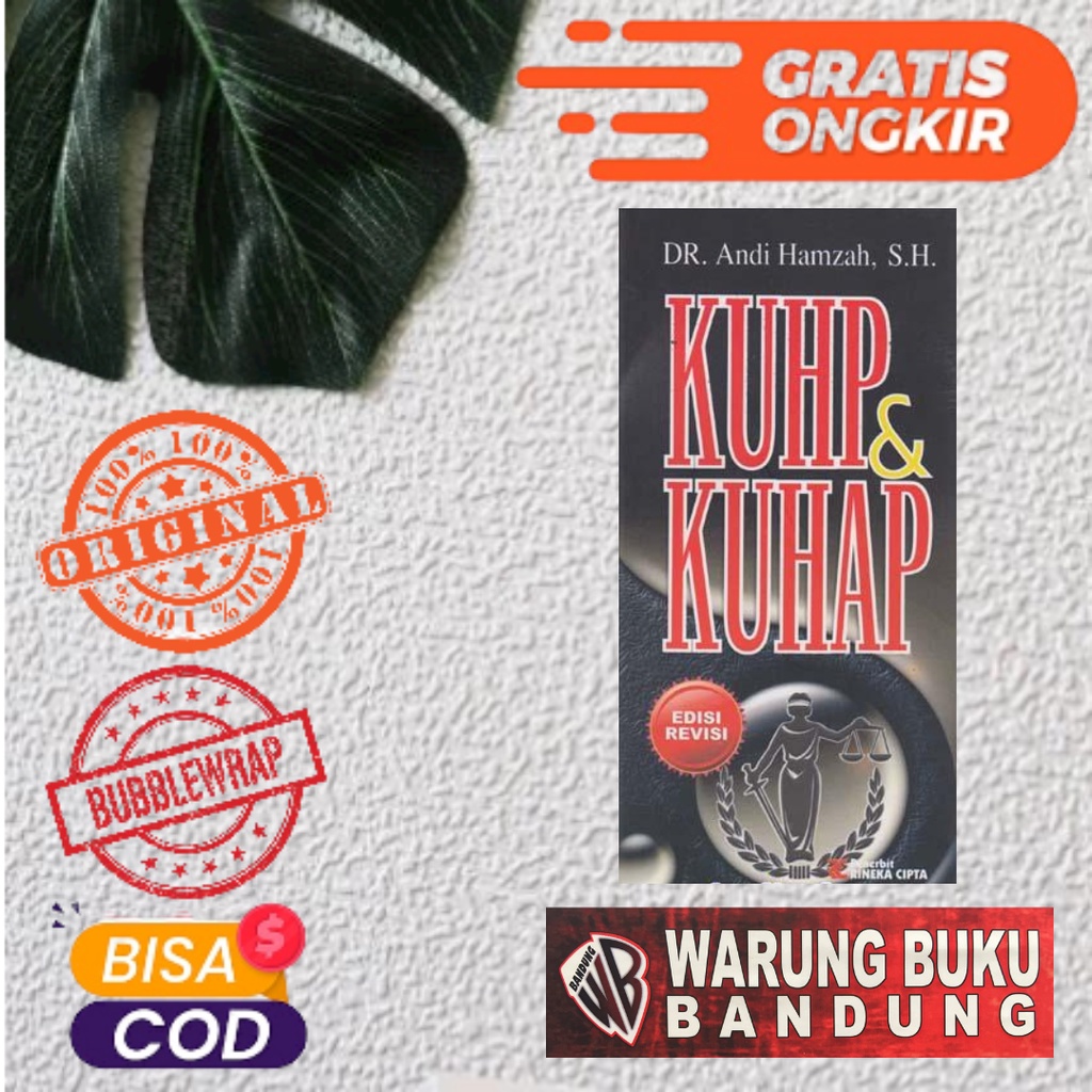 Jual BUKU KUHP DAN KUHAP EDISI REVISI - ANDI HAMZAH | Shopee Indonesia