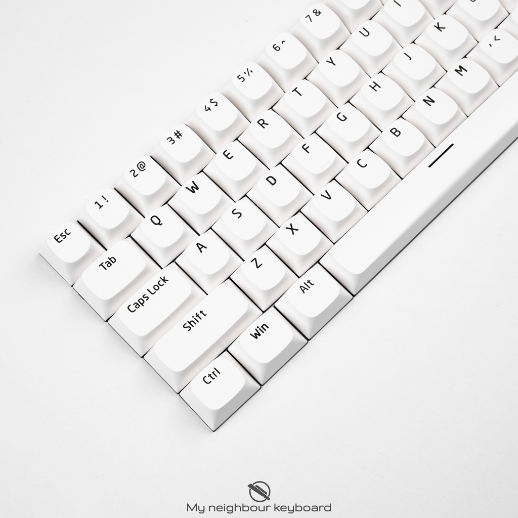 Jual MYNK White Keycaps Set for 65% Layout - OSA PBT Doubleshot ...