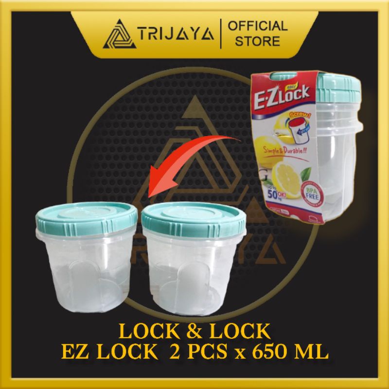 Jual LOCK & LOCK LocknLock New EZ Lock Screw Container 2P Set Kotak Makan [ 650 ML X 2 ...
