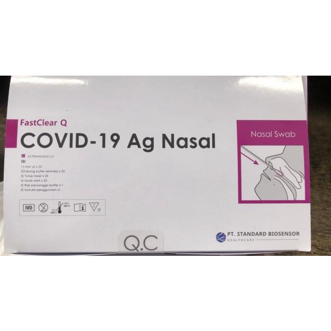 Jual Biosensor Fast Clear Nasal isi 25 Pcs Original Kemenkes | Shopee ...