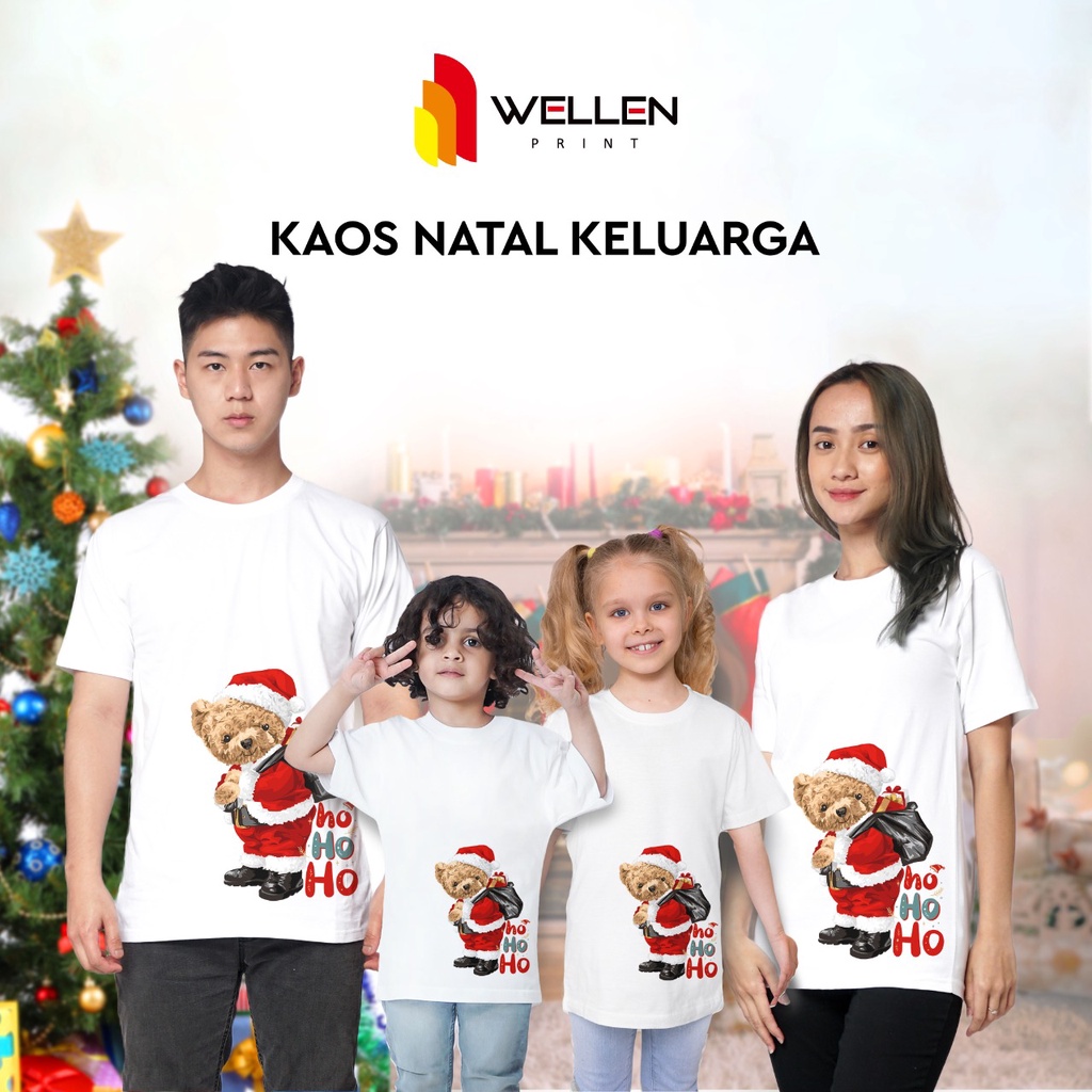 Jual Wellen Print - Kaos Natal Keluarga / Print Sablon Baju Couple ...