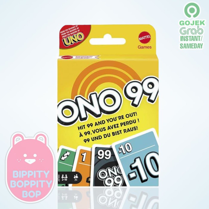 Jual Kartu Ono 99 Card Game Original Mattel | Shopee Indonesia