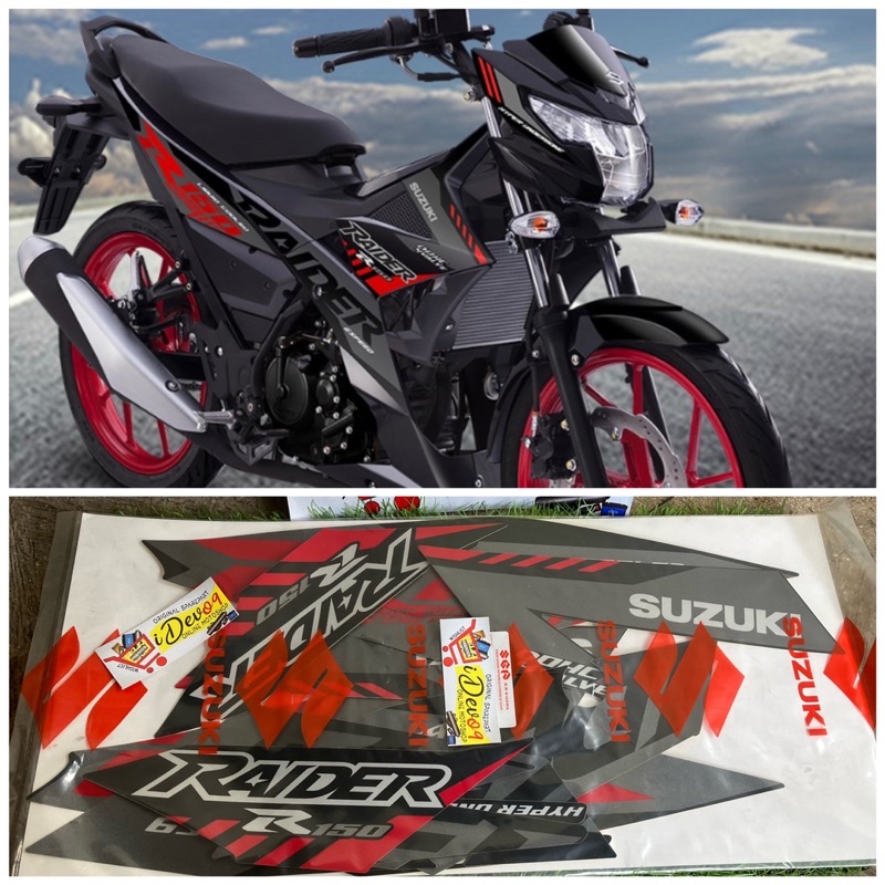 Jual Striping Sticker Tape Set Satria Fu Fi Titan Black Versi Raider ...