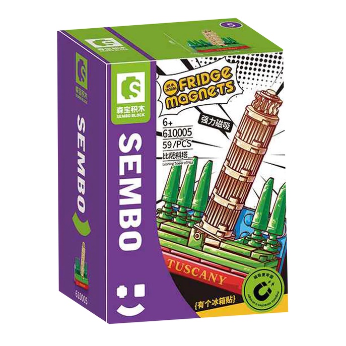 Jual Sembo Block Stiker Kulkas Miniatur Big Ben Tower | Eiffel Tower ...