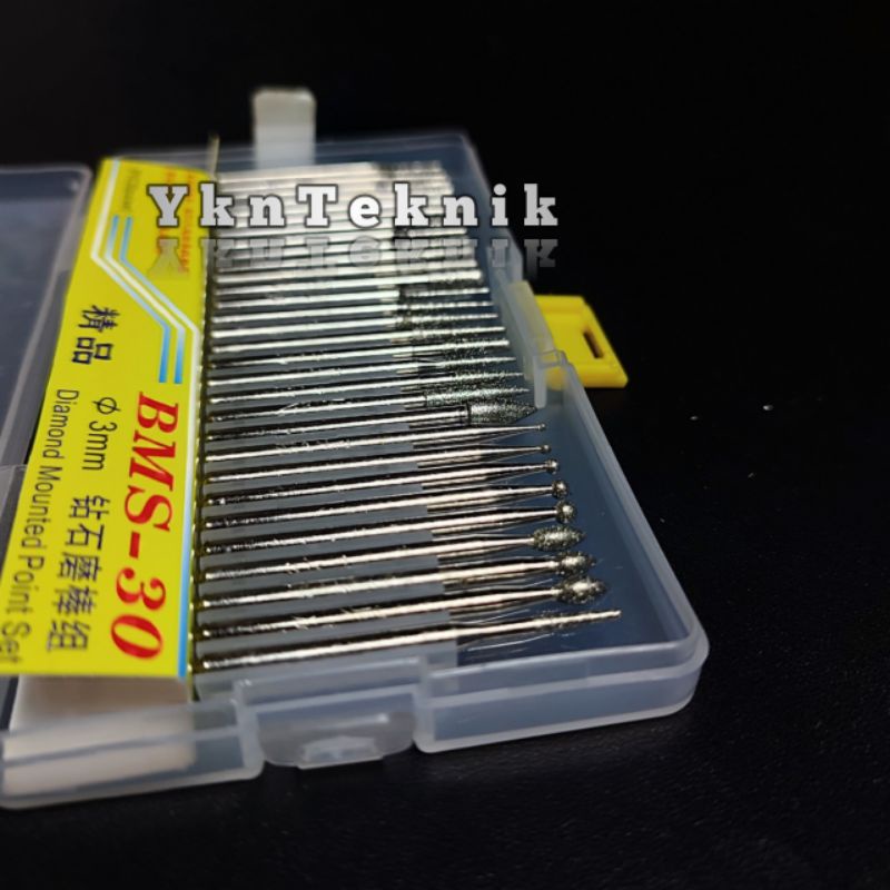 Jual Mata bor tuner set 3 mm mata bor intan 30 pcs BMS original ...
