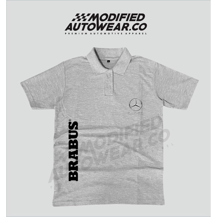 Jual polo shirt mercedes benz brabus modified autowear kaos kerah mercy ...