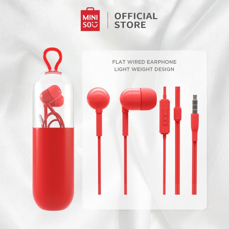 Jual MINISO Headset Tabung / Earphone Capsule Miniso | Shopee Indonesia