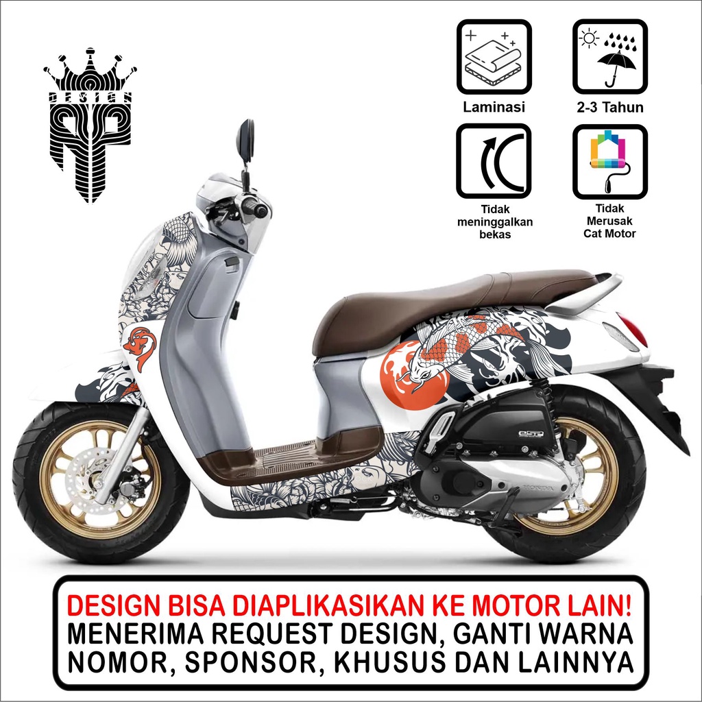 Jual Decal scoopy full body Full Blok Decal Scopy skopi karbu 2010 2011 ...