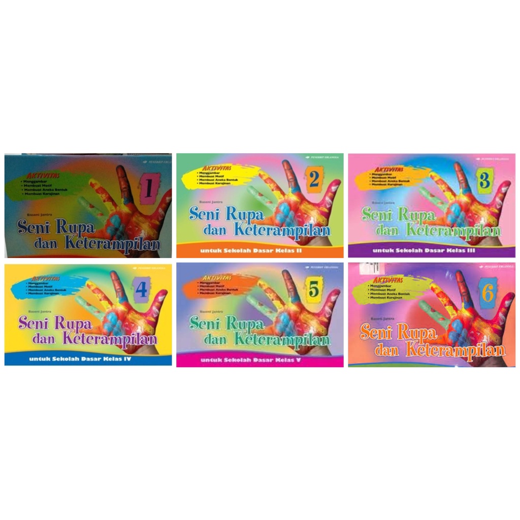 Jual BUKU SENI RUPA DAN KETERAMPILAN SD KELAS 1 2 3 4 5 6 PENERBIT ERLANGGA | Shopee Indonesia