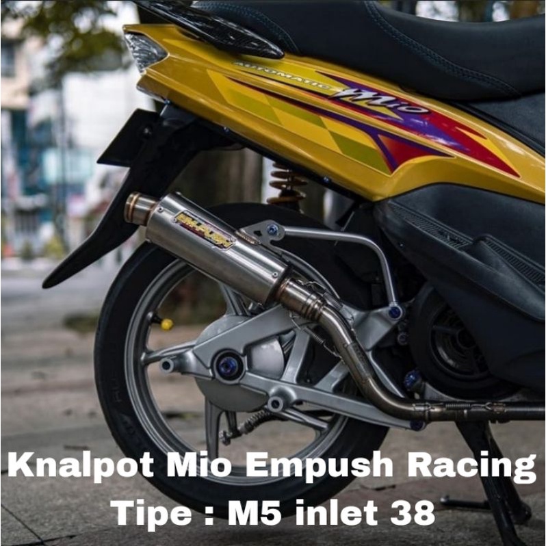 Jual Knalpot Empush Racing Mio Tipe M5 Inlet 38 Knalpot Empush M4 Mio Sporty | Shopee Indonesia
