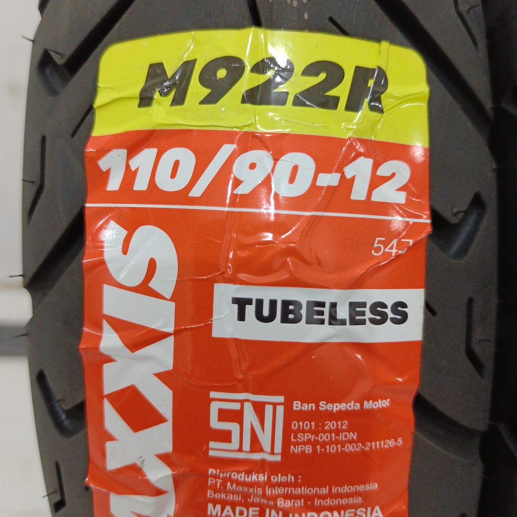 Jual BAN DEPAN & BELAKANG 100/90-12 & 110/90-12 MAXXIS M922 ring 12 ...