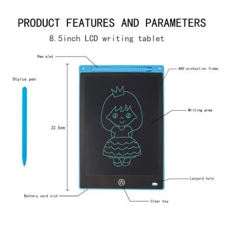 Jual MAGIC DRAWING JS999 TABLET BOARD LCD WITH LIGHT DRAW RAINBOW COLOR ...