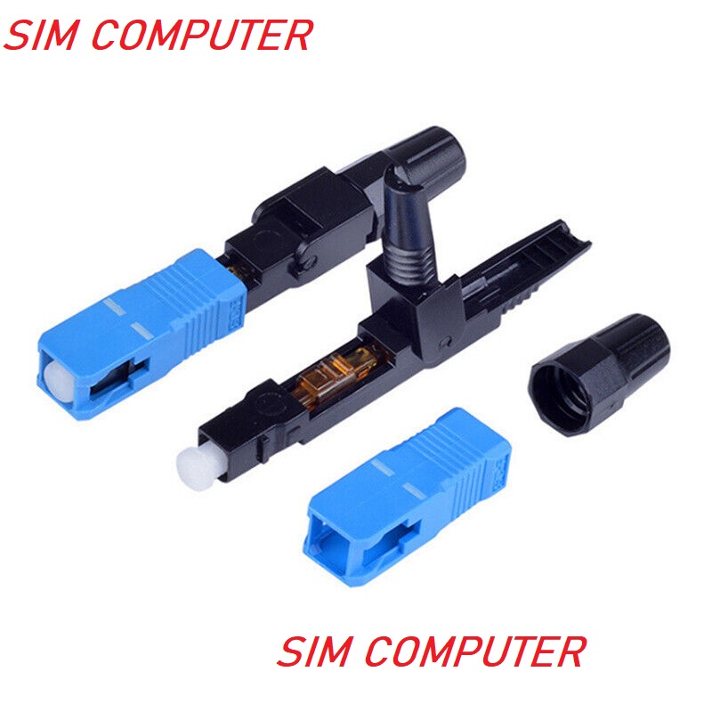 Jual 1pack SC Fiber Optic Quick Fast Connector adapter for FTTH ( isi ...