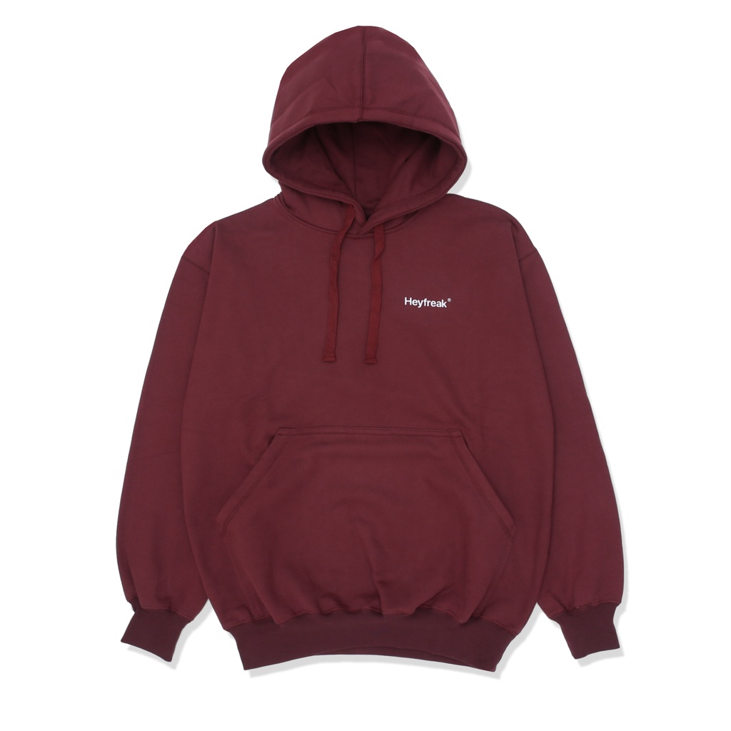 Jual Heyfreak Hoodie Basic Logo Dark Maroon | Shopee Indonesia