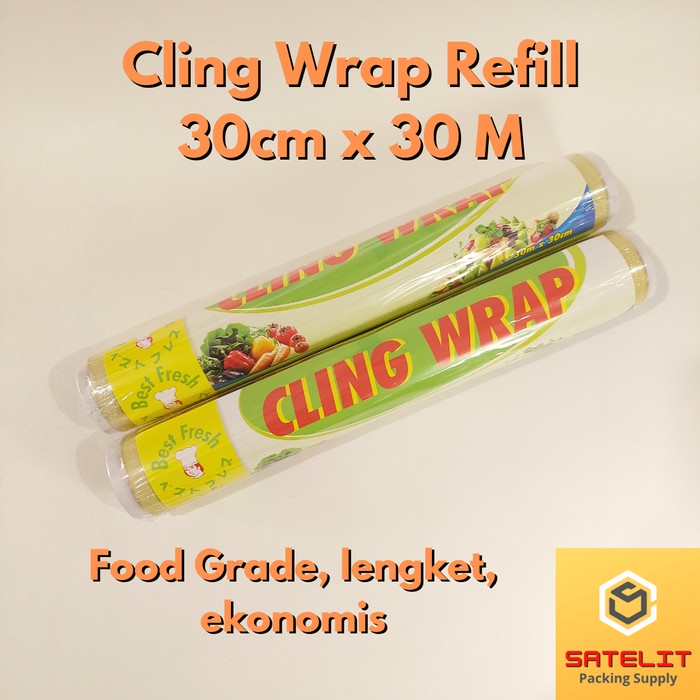 Jual Cling Wrap Refill 30cm x 30M - Plastik Wrap | Shopee Indonesia