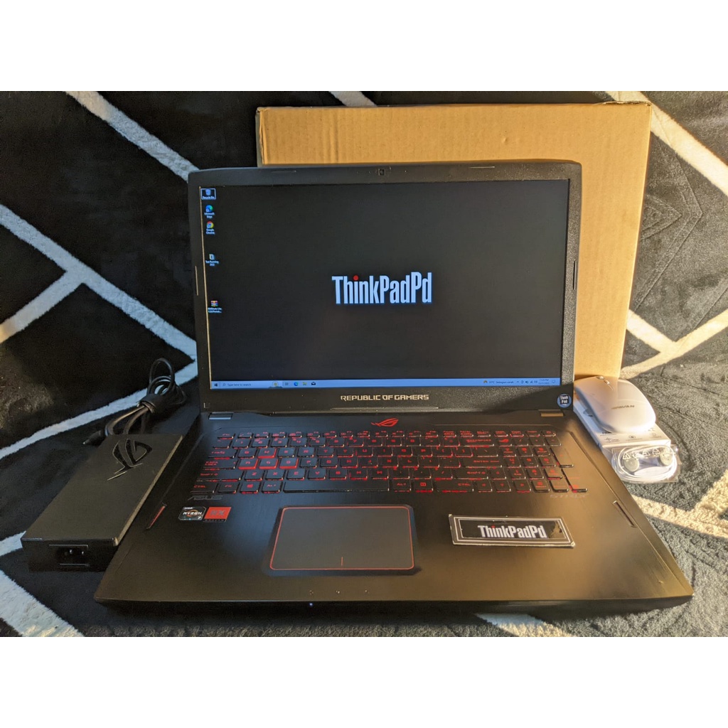 Jual Laptop Gaming Design Asus ROG Strix GL702ZC Ryzen 7 Backlight ...