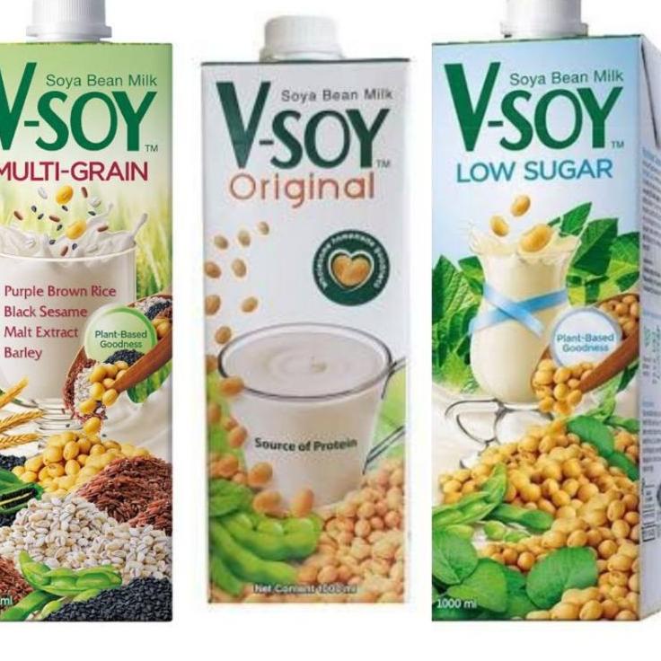 Jual [PRODUK KAMS0] Vsoy Susu Kedelai Original / Multi Grain | V-soy ...
