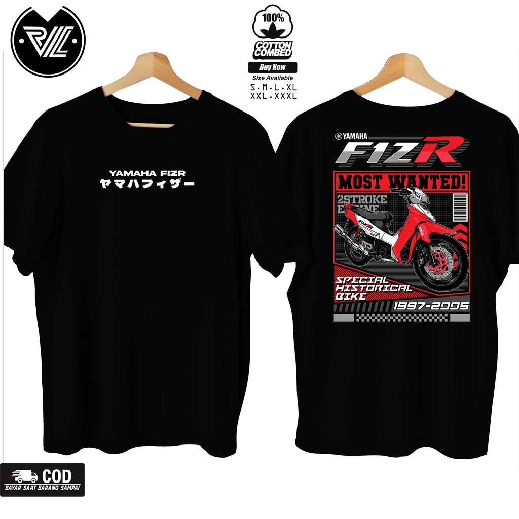 Jual Kaos Motor Yamaha FIZR Most Wanted New Red 003 / Kaos Fizr 2 ... Jual Kaos Motor Yamaha FIZR Most Wanted New Red 003 / Kaos Fizr 2 ...