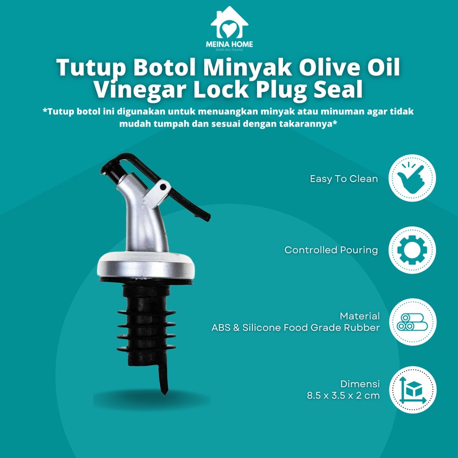 Jual TUTUP BOTOL MINYAK KECAP / BOTTLE CAP KARET CLIP LOCK PLUG SEAL ...