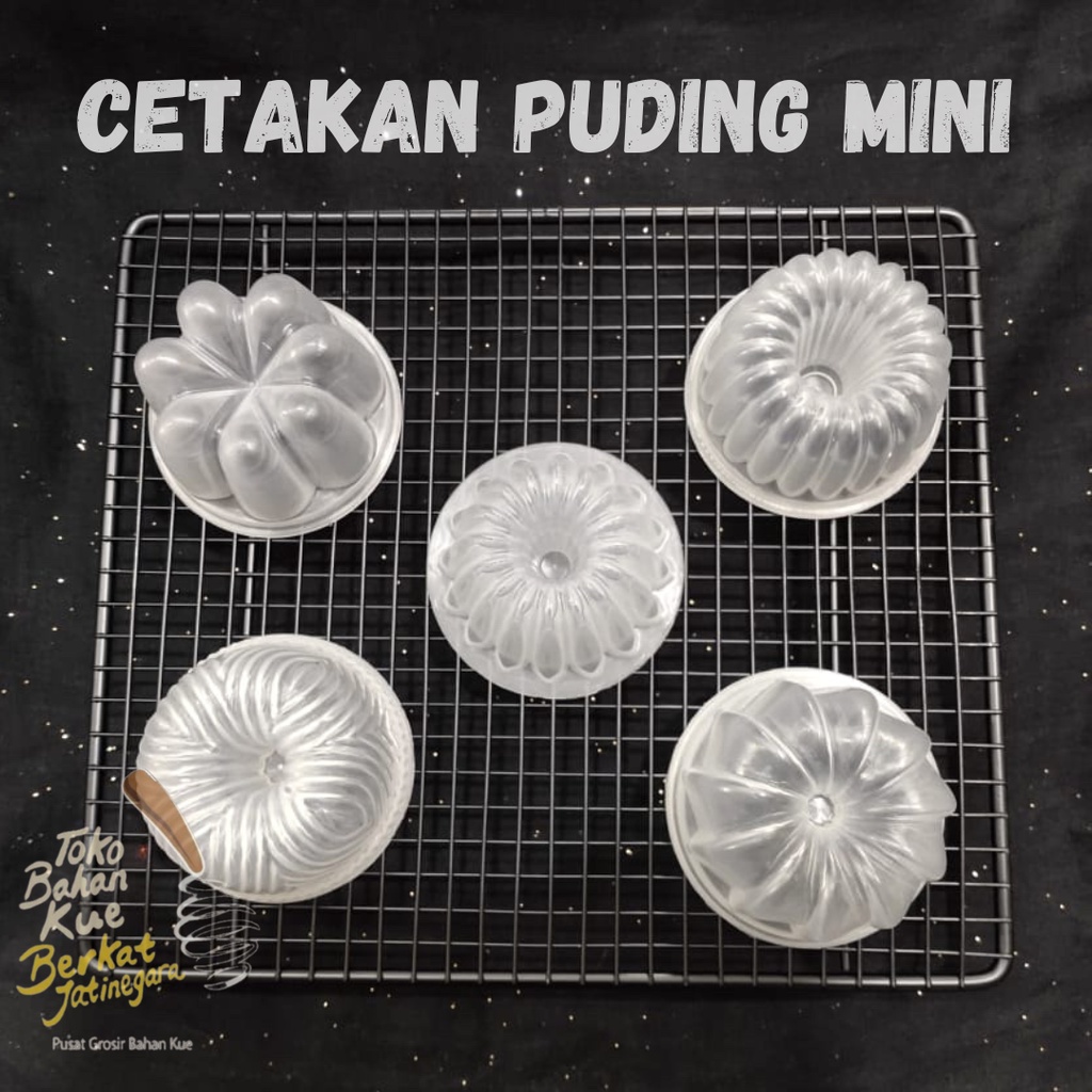 Jual CETAKAN PUDING MINI TINGGI 4 CM / CETAKAN PUDDING ISI 12 PCS ...