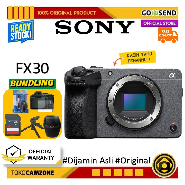 Jual Sony FX30 Body Only Digital Cinema Camera - GARANSI RESMI | Shopee ...