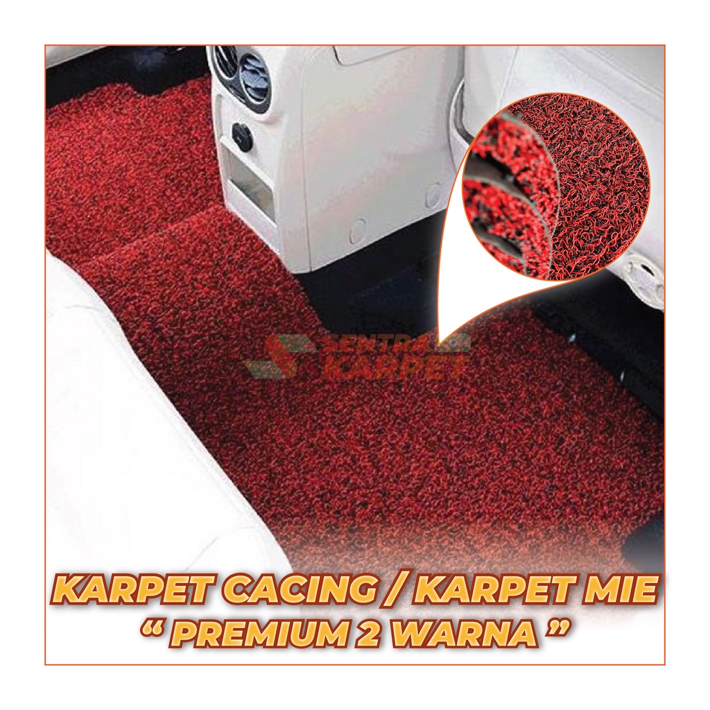 Jual KARPET CACING/MIE METERAN TEBAL 17 - 18 MM MERAH HITAM | Shopee ...
