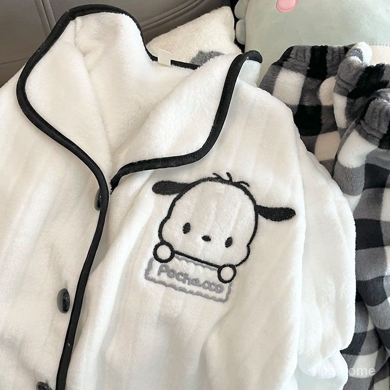 Jual ins korea lucu daster kekinian bordir bordir flanel cardigan ...