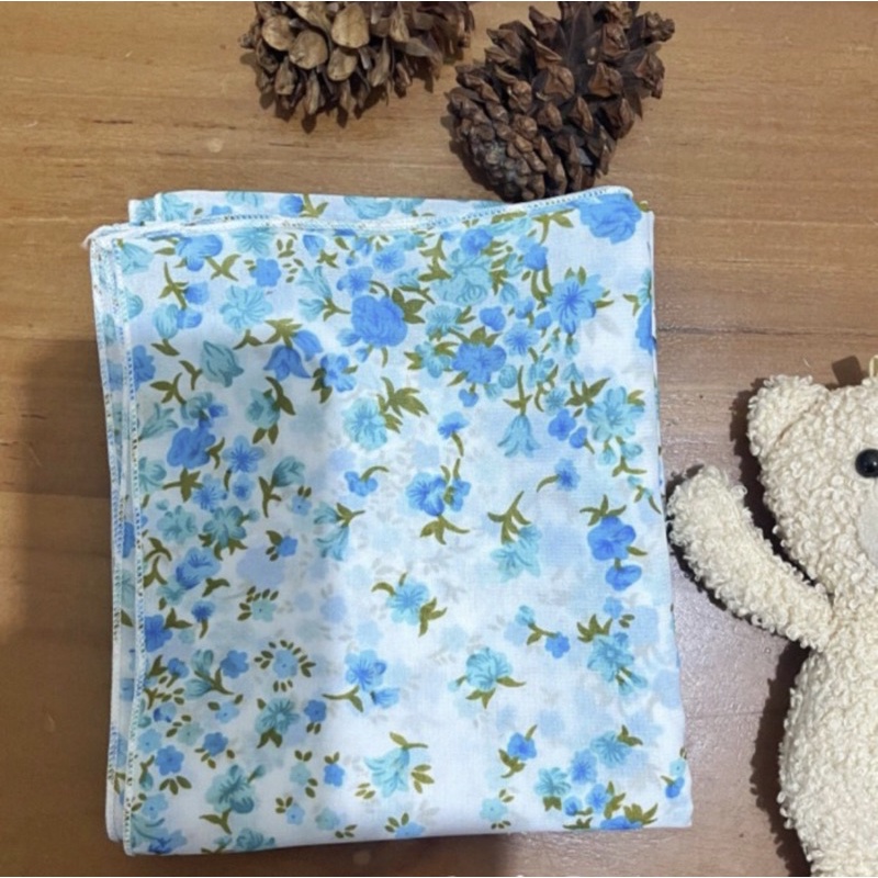 Jual Syal bunga bunga | syal biru | Oleh oleh indonesia | souvenir ...