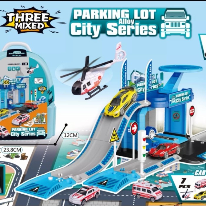 Jual MAINAN ANAK KOPER MOBIL/DIY SUITCASE CAR PARKING LOT(CITY SERIES ...