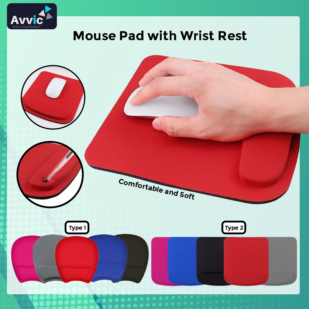 Jual Avvic x Mousepad Alas Mouse Bantalan Busa Wrist Rest EVA Mouse Pad ...