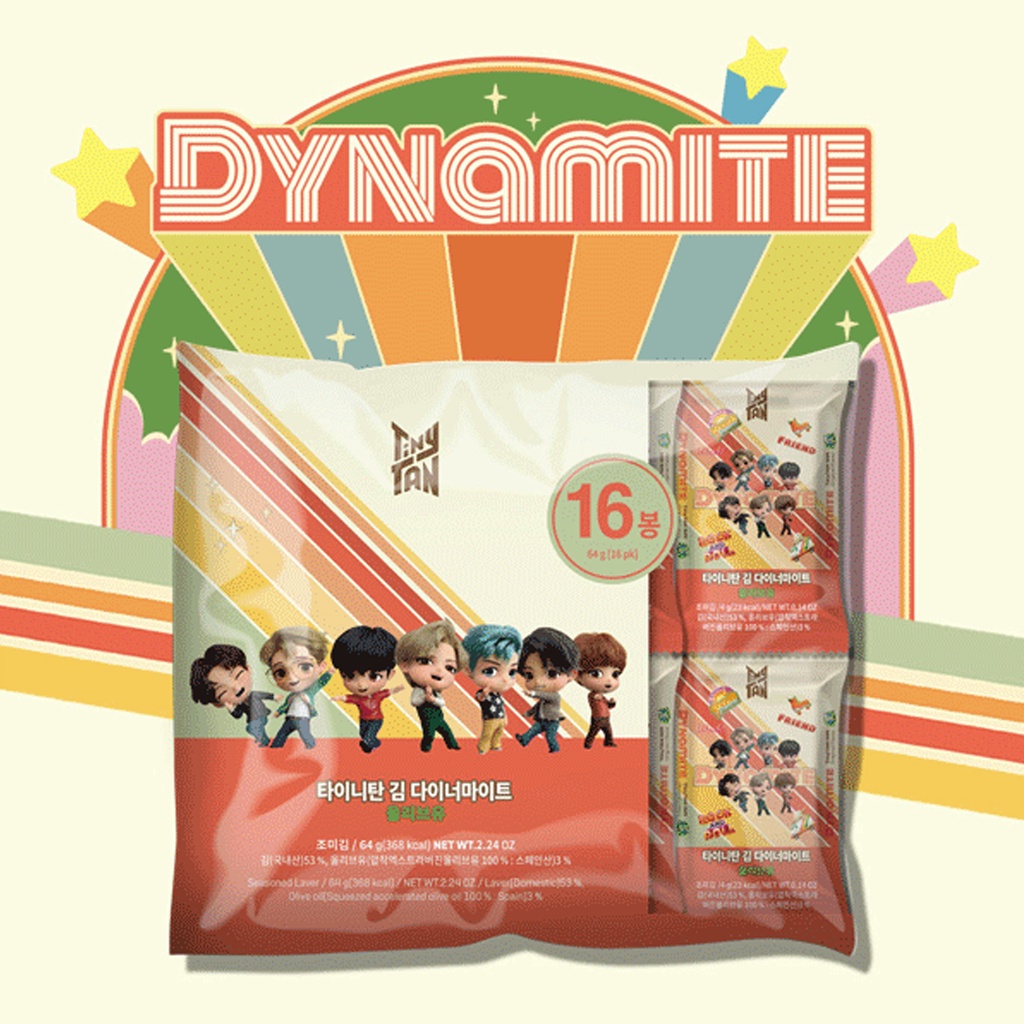 Jual BTS TinyTan Laver Gim Dynamite Version / SNACK IMPORT KOREA / BTS ARMY | Shopee Indonesia