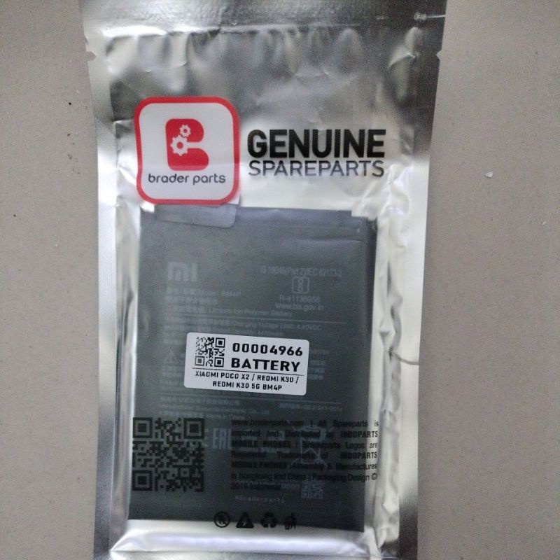 Jual BATRE BATERAI POCOHONE X2/REDMI K30 5G( BM 4P/BM4P) DABLE IC ...