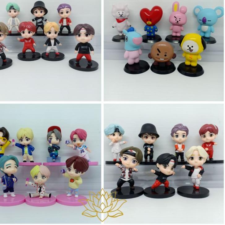 Jual Paling Laku Figure BTS BT21 Army Tiny Tan Mic Drop Hiasan Topper Kue | Shopee Indonesia