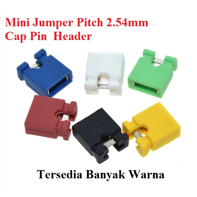 Jual Konektor Jumper 2.54mm Short Circuit Pin Header Mini Short Cap 2 ...