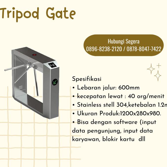 Jual Tripod Gate   Tripod Turnstile Gate   Pedestrian Gate   Pintu 