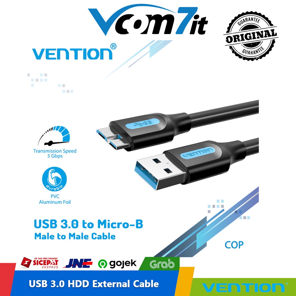 Jual Vention Kabel Data USB 3.0 AM Micro B Hardisk Micro USB HDD ...