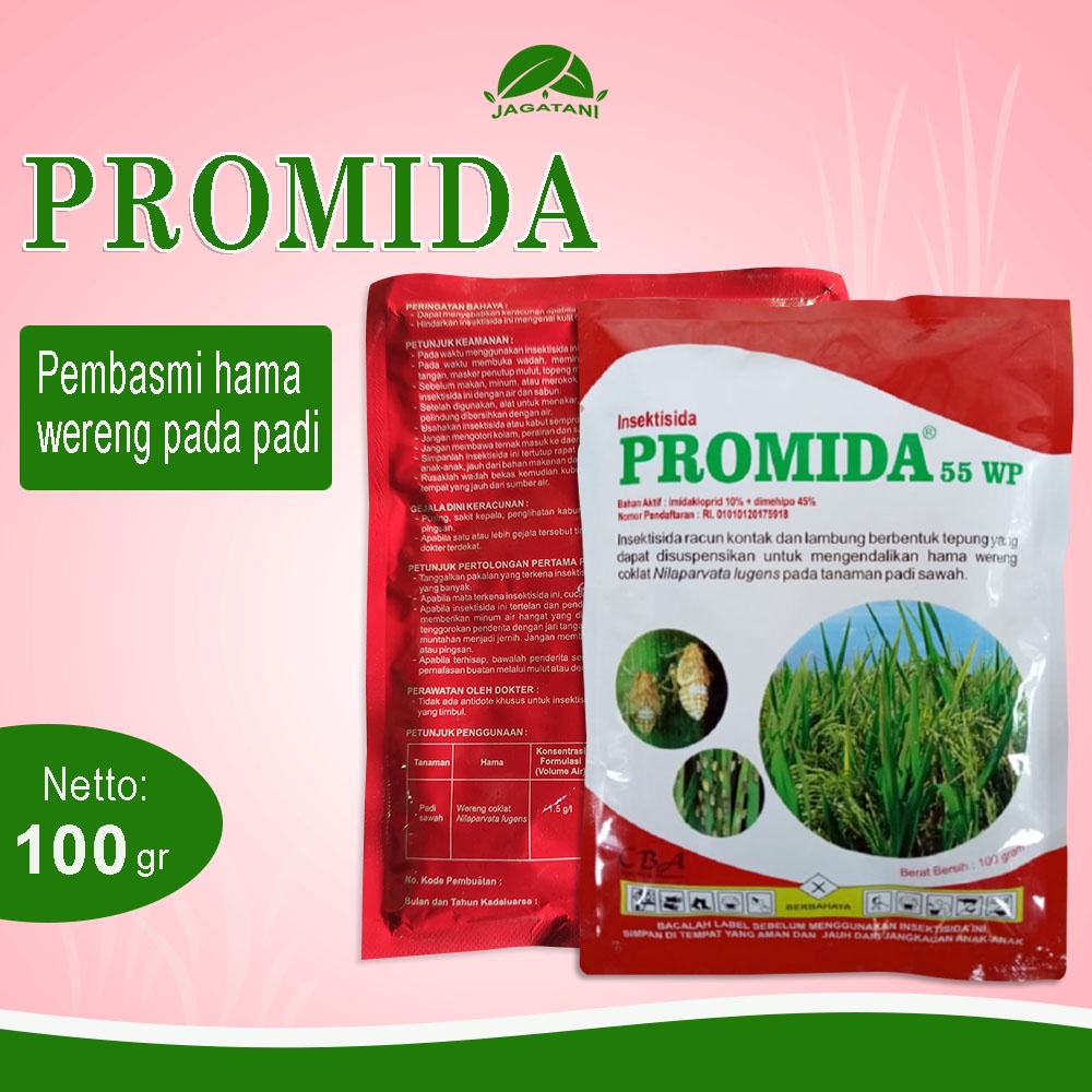 Jual Obat Hama Promida 55 Wp 100 Gram Atasi Wereng Coklat Sundep Ulat ...