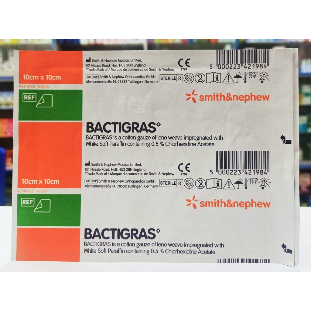 Jual Bactigras 10x10 cm Plester untuk luka infeksi diabetes | Shopee ...