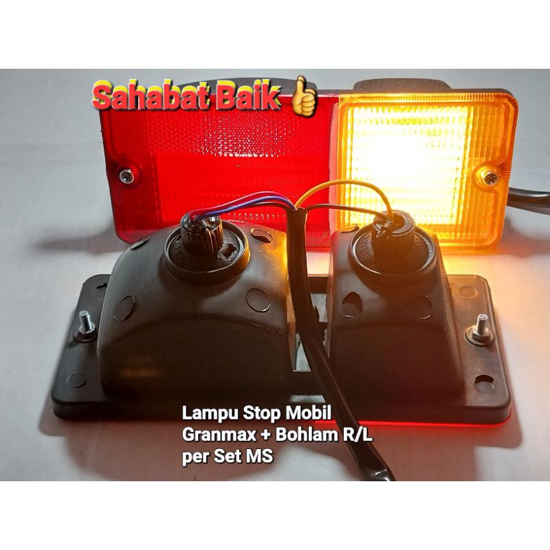 Jual LAMPU STOP MOBIL PICK UP GRANMAX MS plus bohlam per set | Shopee ...
