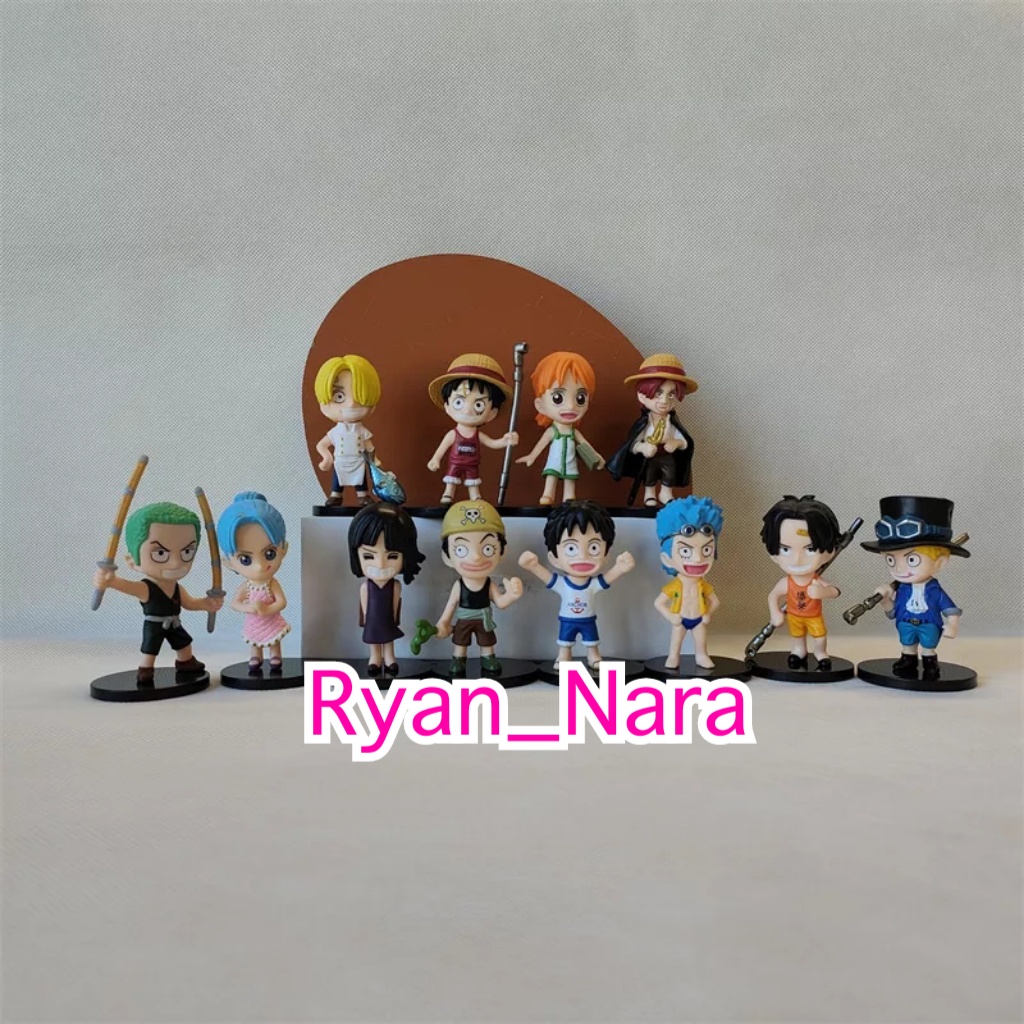 Jual Mainan Action Mini Figure Anime One Piece Child Luffy Zoro Sanji ...