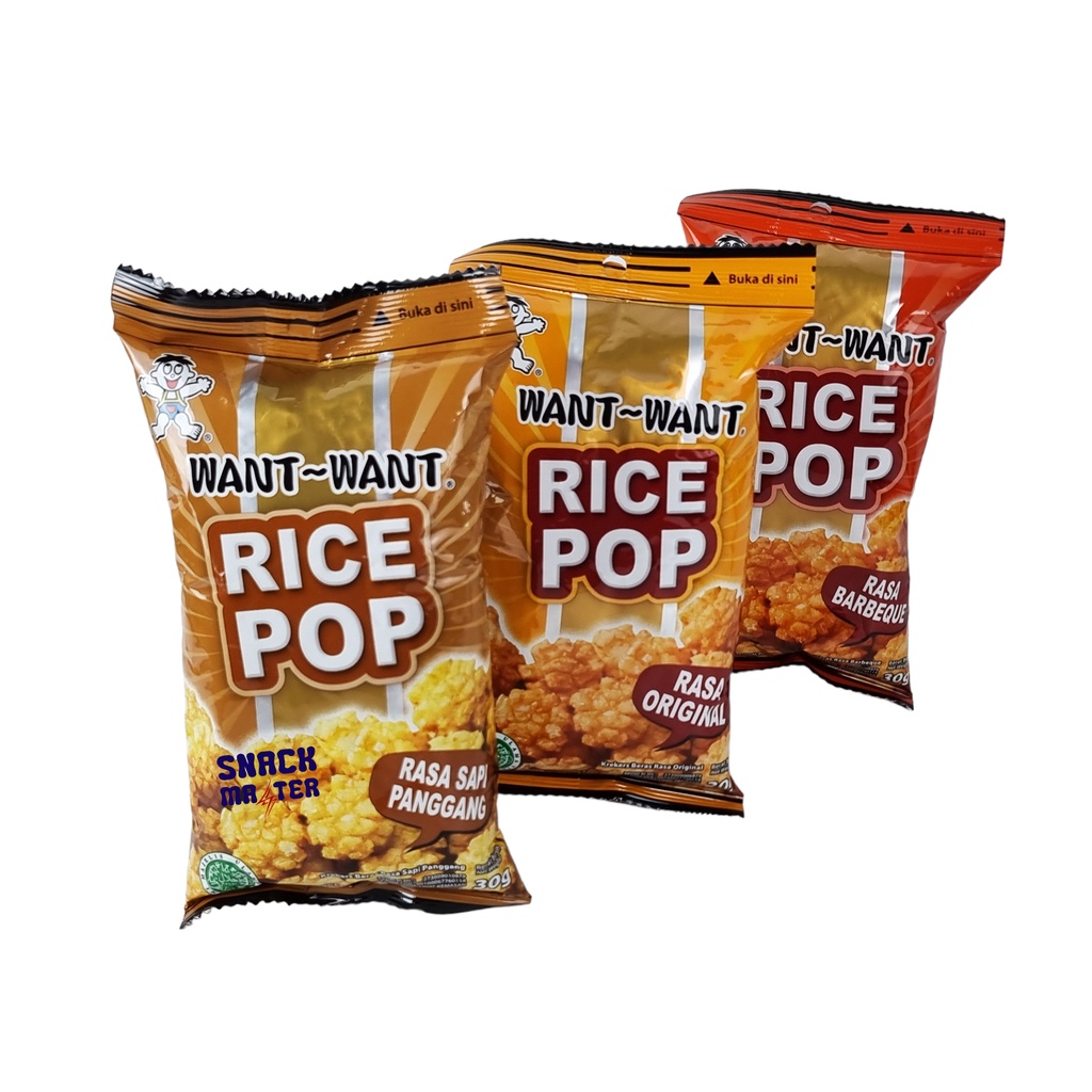 Jual Want Want Rice POP Kraker Beras JUMBO - Netto 30 gr | Shopee Indonesia